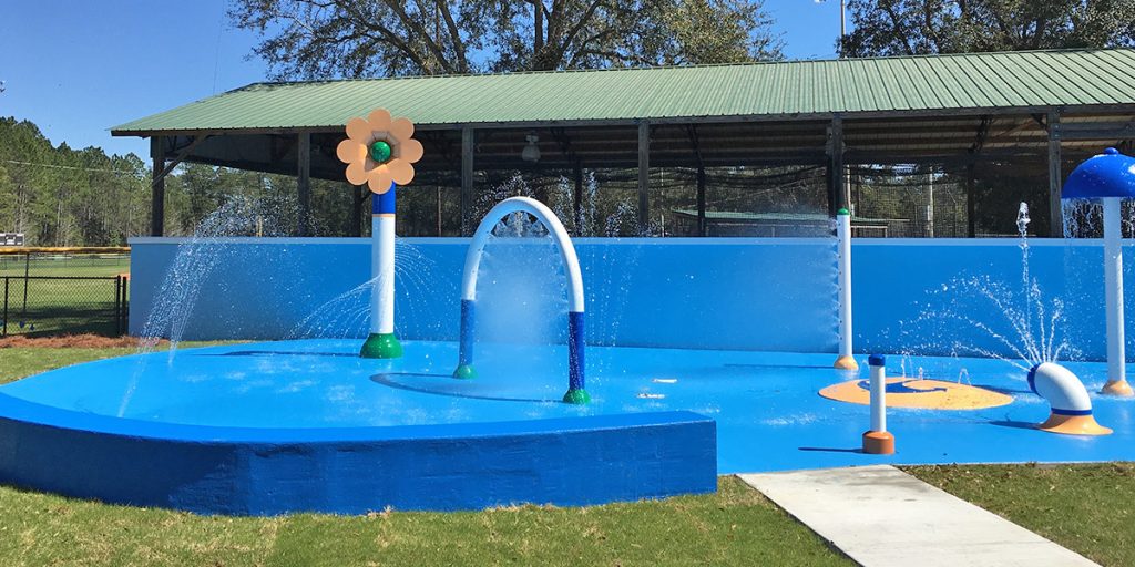 Freeport Splash Pad – Outdoor Safety Surfacing